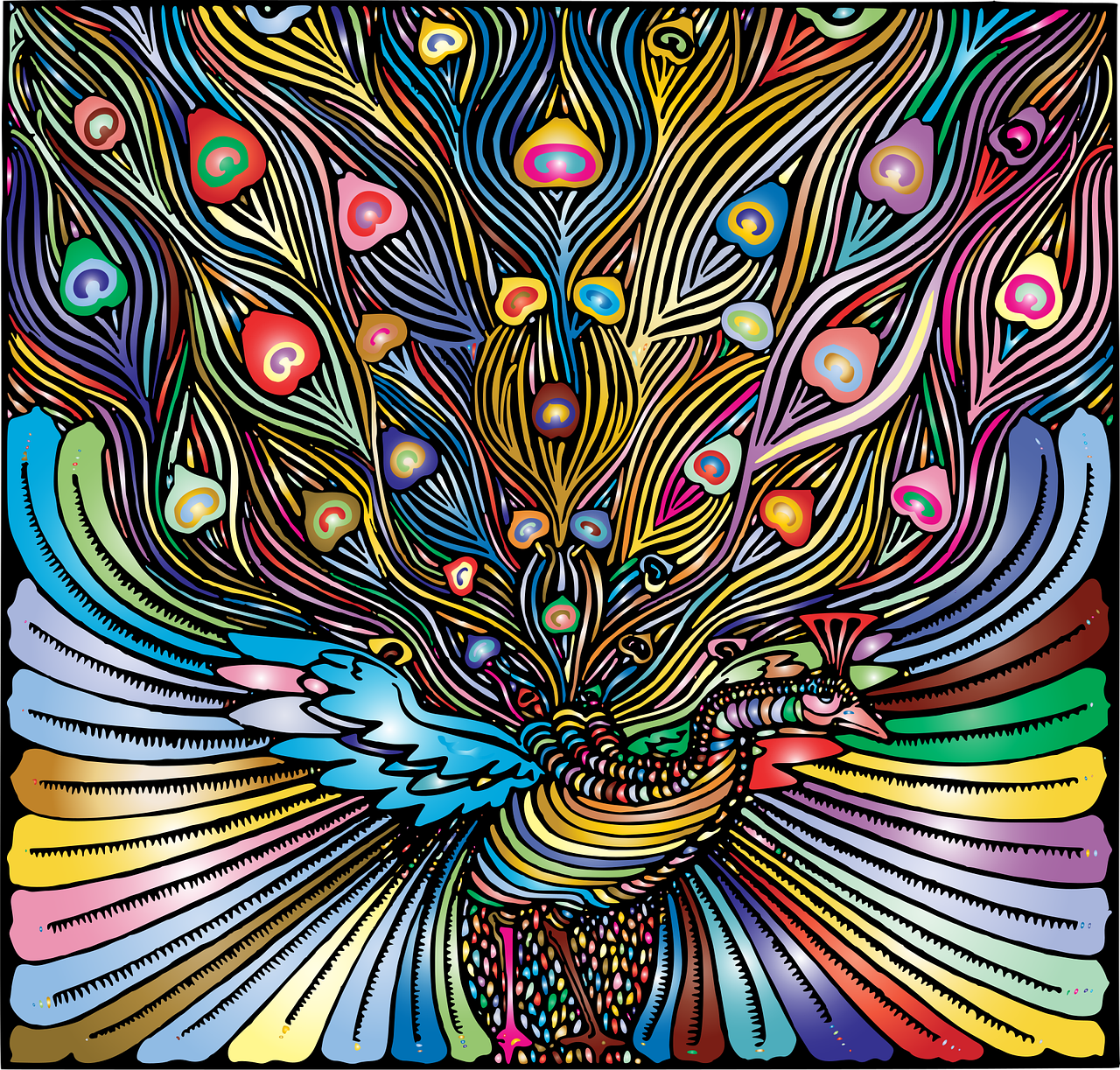 Over 100 Free Peacock Vectors - Pixabay