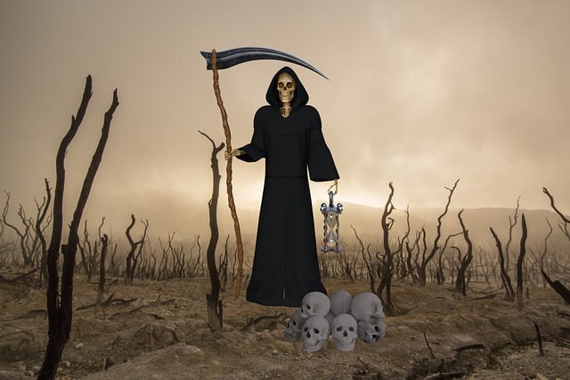 Download Death, Grim Reaper, Skulls. Royalty-Free Stock Illustration ...