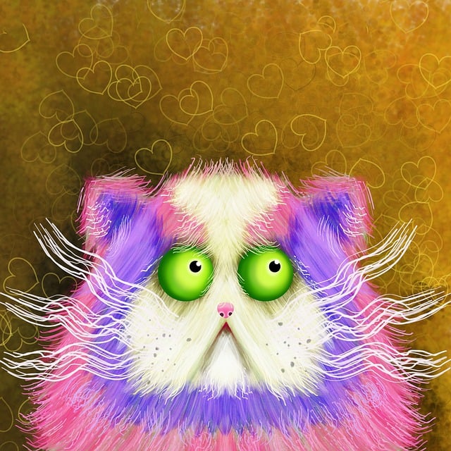 Download Cute, Cat, Painting. Royalty-Free Stock Illustration Image ...