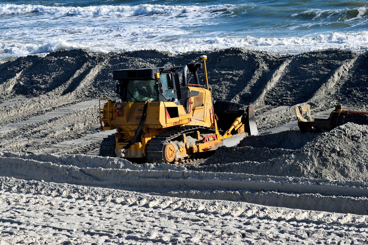Bulldozer Beach Dredging Sand - Free photo on Pixabay