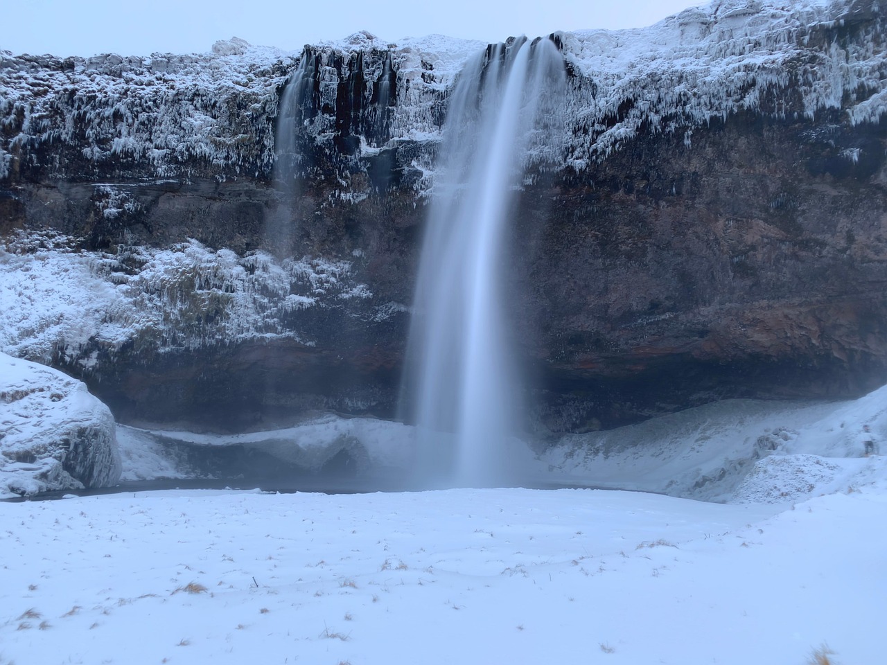 Iceland Snow Waterfall - Free photo on Pixabay - Pixabay