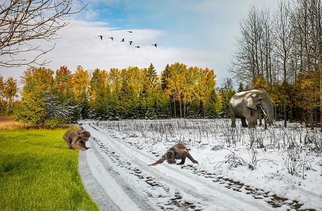 Animais Campo Neve - Foto gratuita no Pixabay - Pixabay