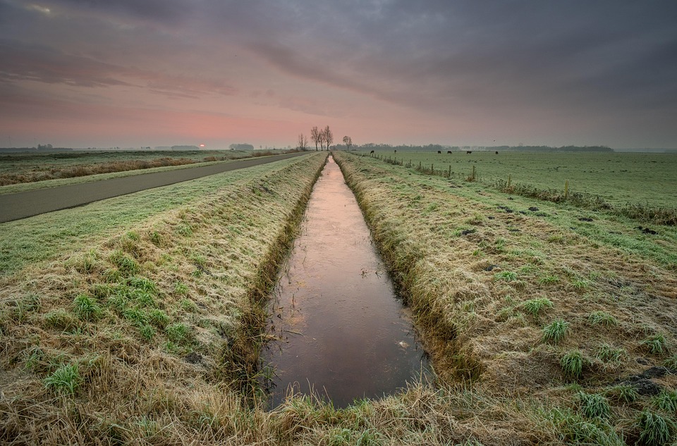 Fossé Tranchée Égoutter Lever Du - Photo gratuite sur Pixabay