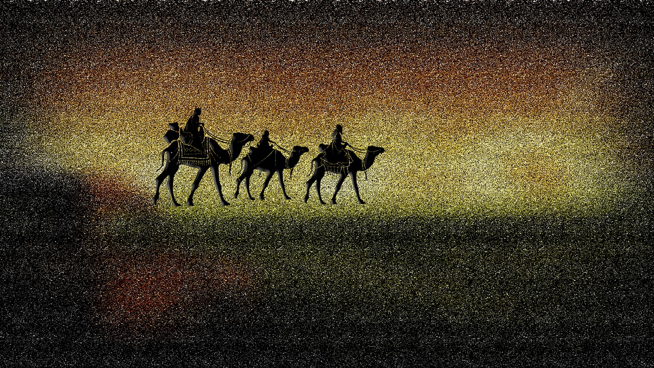 Download Three Kings, Camels, Star. Royalty-Free Stock Illustration ...