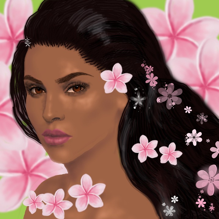 Rainha Plumeria Retrato Cabelo Foto Gratuita No Pixabay