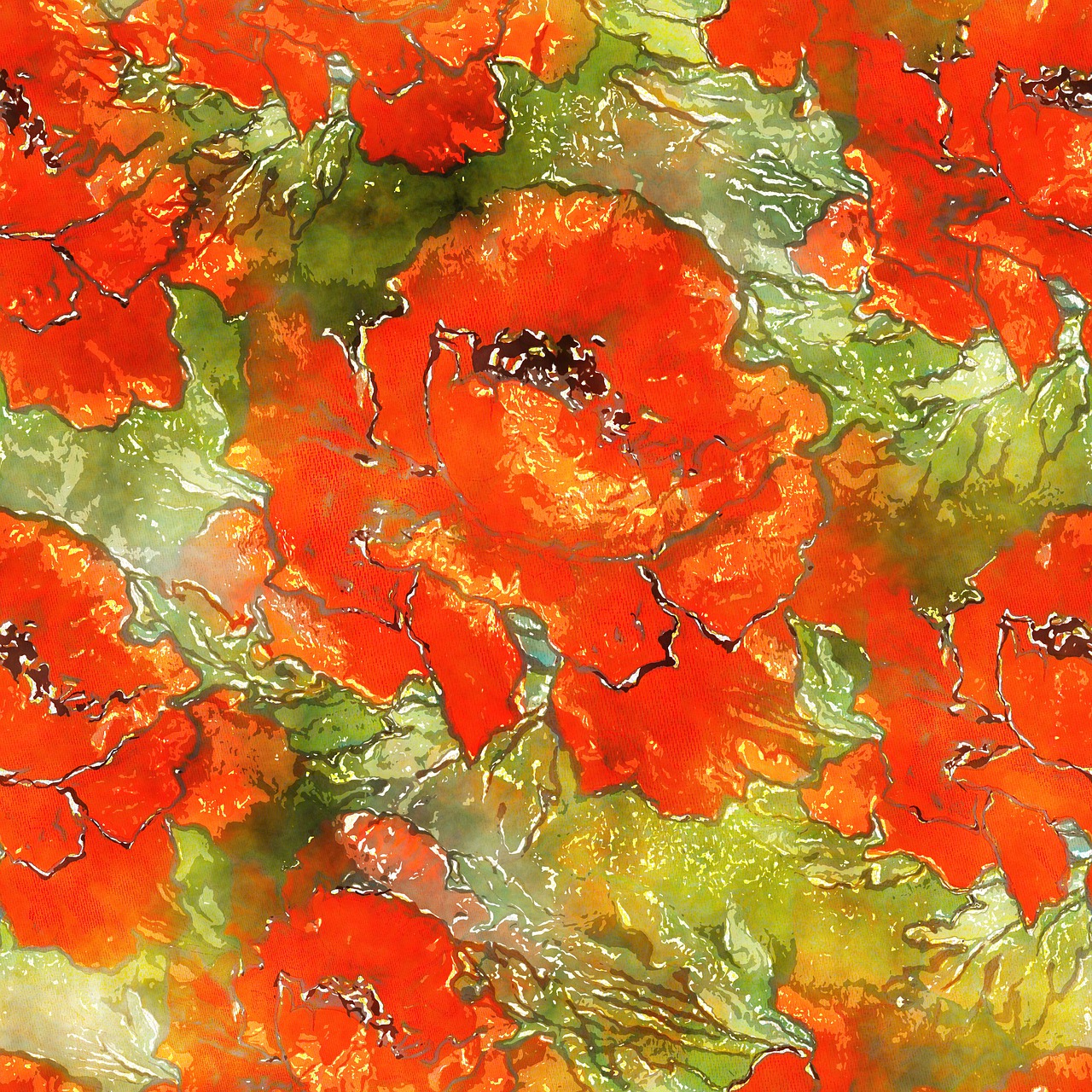 Mohnblumen Muster Aquarell - Kostenloses Bild auf Pixabay - Pixabay