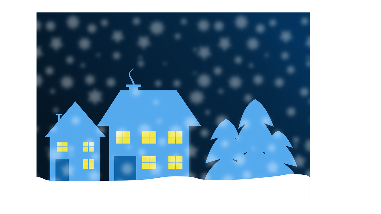 Download Houses, Winter, Snow. Royalty-Free Vector Graphic - Pixabay