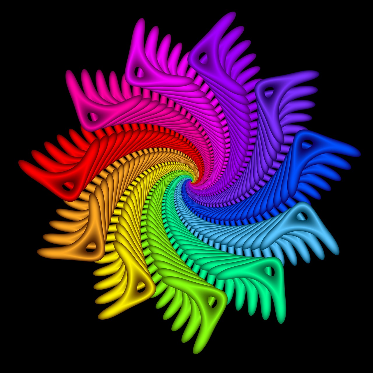 Abstrak Fraktal Penuh Warna - Gambar gratis di Pixabay - Pixabay