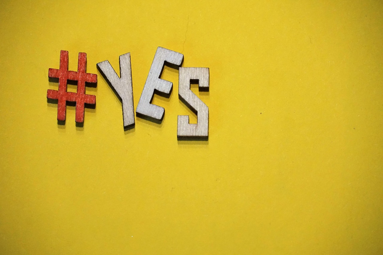 Oui Yes Hashtag - Photo gratuite sur Pixabay - Pixabay