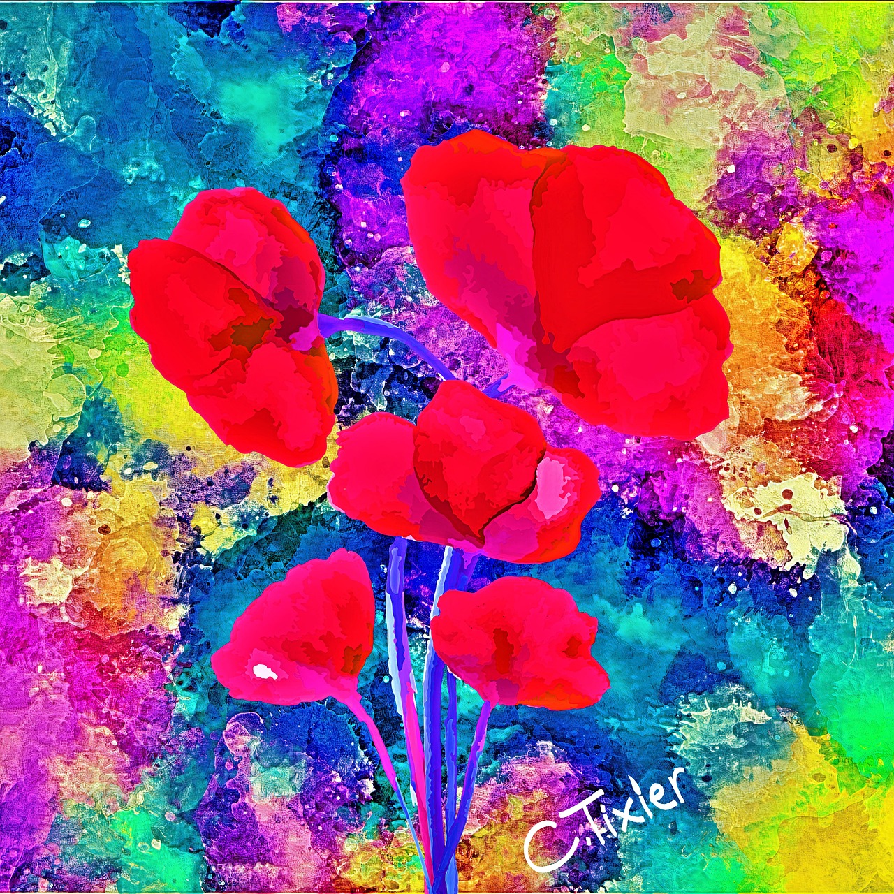 Aquacolor Flores Arte - Foto gratuita no Pixabay - Pixabay