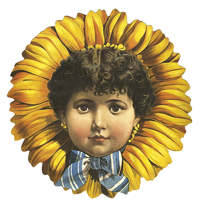 Sunflower Girl Face - Free image on Pixabay