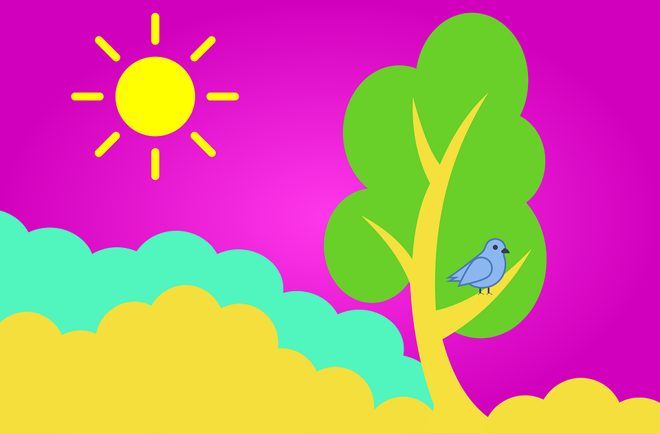 Download Tree, Bird, Sun. Royalty-Free Vector Graphic - Pixabay
