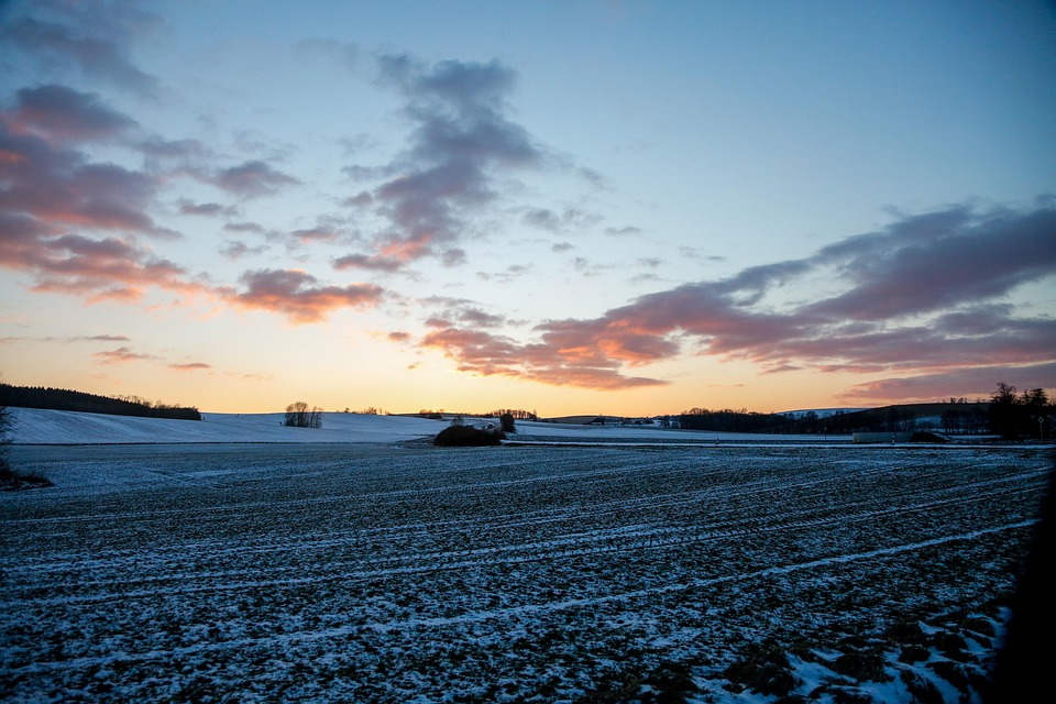 Field Snow Sunset - Free photo on Pixabay - Pixabay