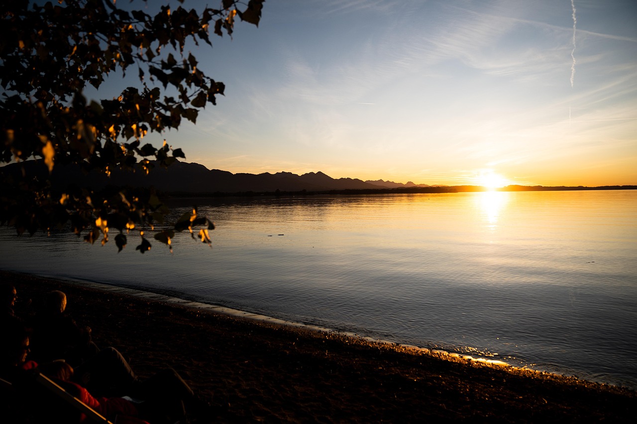 Sunset Lake Chiemsee Free Photo On Pixabay Pixabay