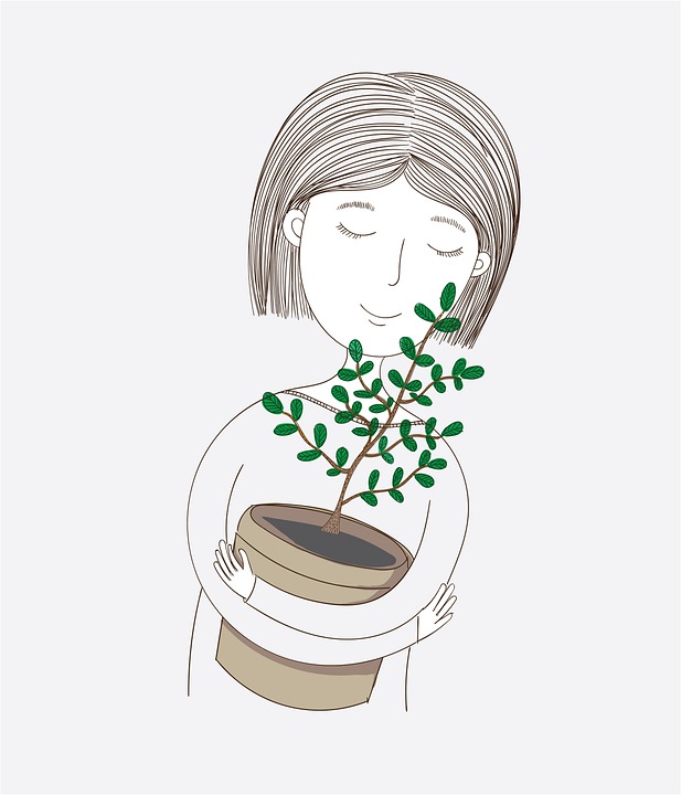 Download Woman, Plant, Hug. Royalty-Free Stock Illustration Image - Pixabay