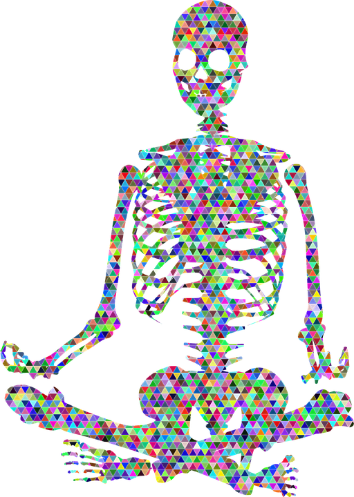 Download Skeleton, Meditation, Low Poly. Royalty-Free Vector Graphic ...