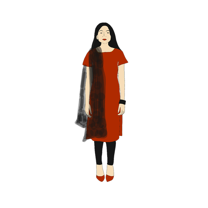 Download Woman, Indian Woman, Churidar. Royalty-Free Stock Illustration ...