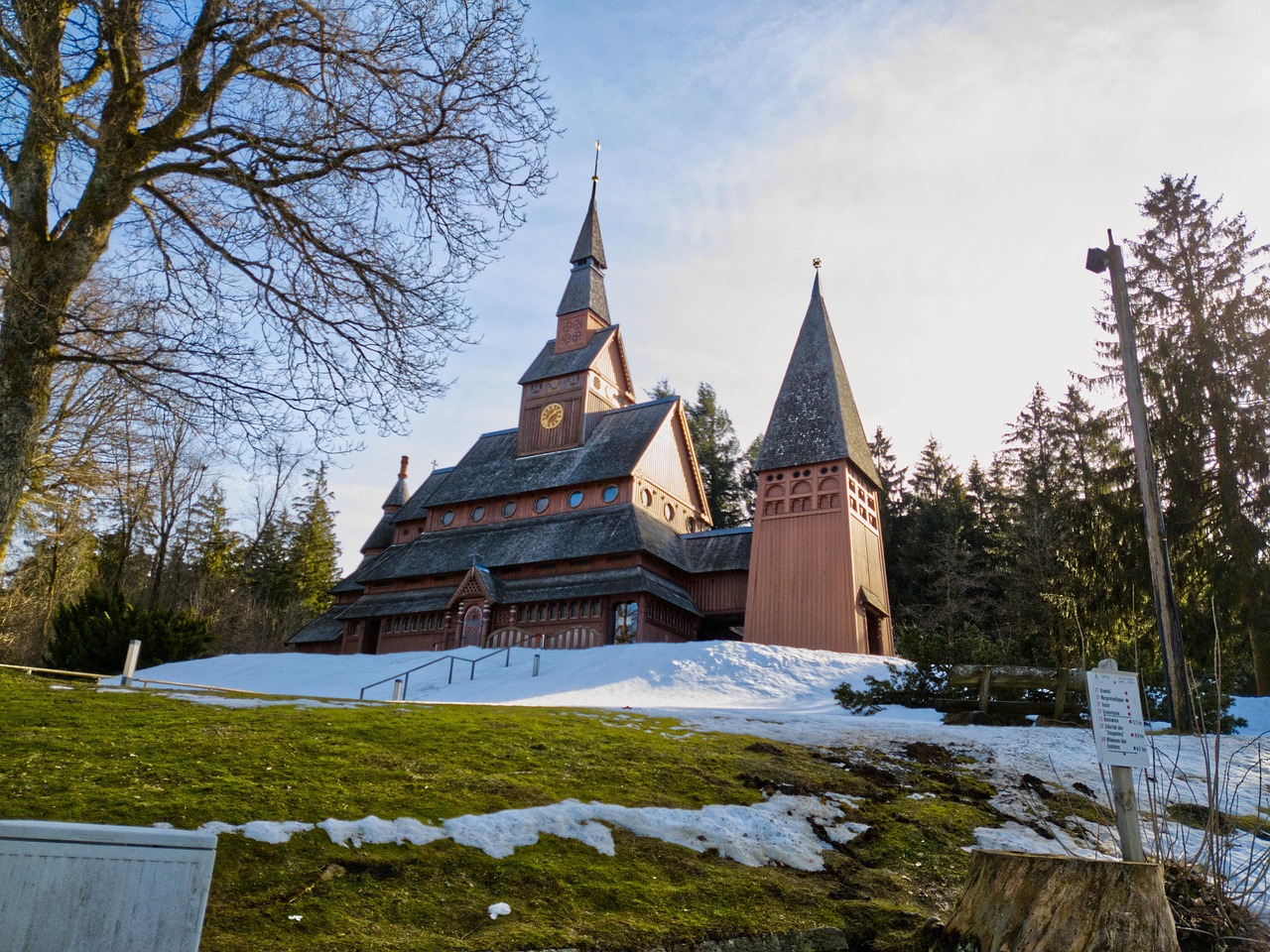 Stave Church Hiver Le Printemps - Photo gratuite sur Pixabay - Pixabay
