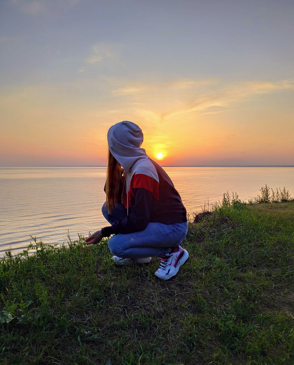 Girl Sunset Lake Free Photo On Pixabay Pixabay