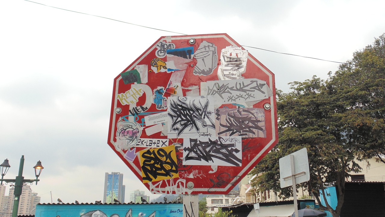 Graffiti Sticker Stop Free Photo On Pixabay Pixabay