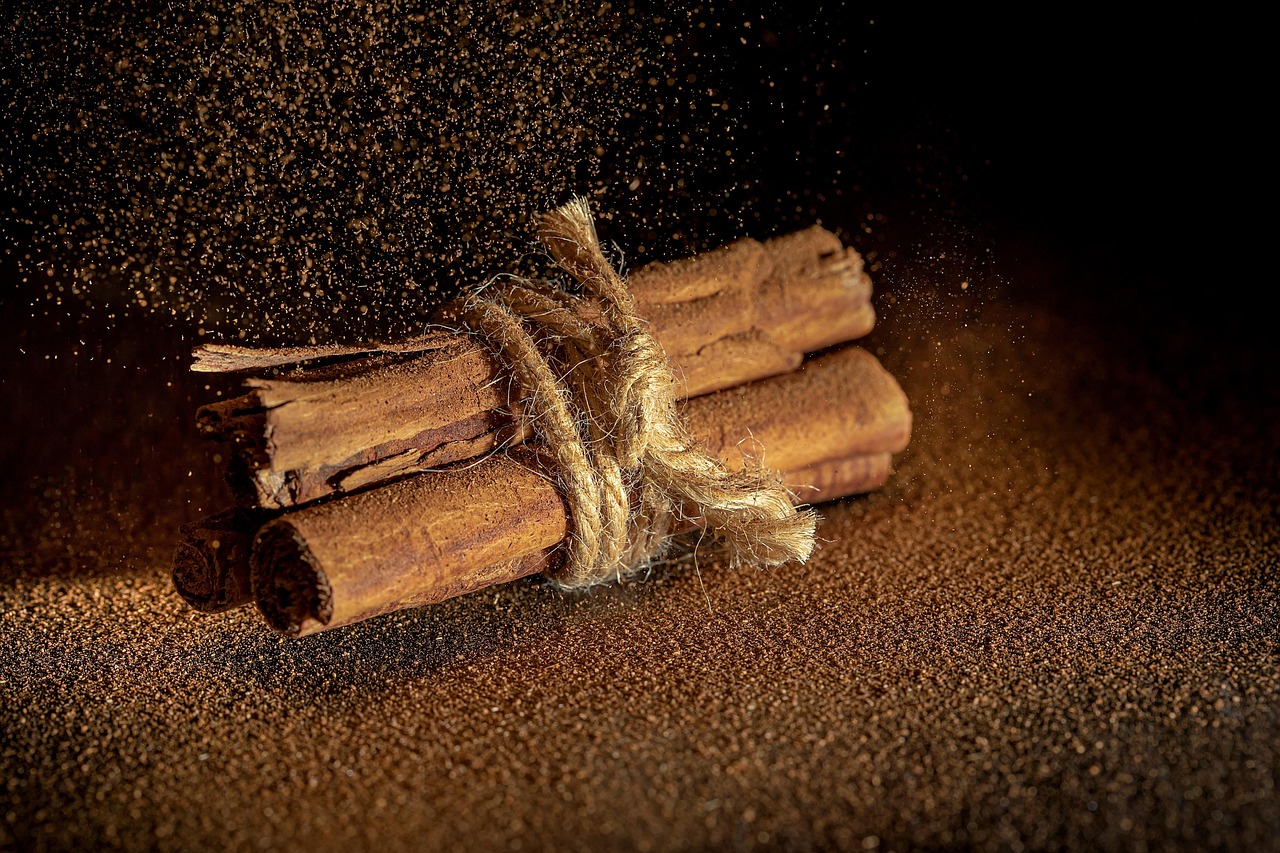 Cinnamon Sprinkles On Black - Free photo on Pixabay - Pixabay