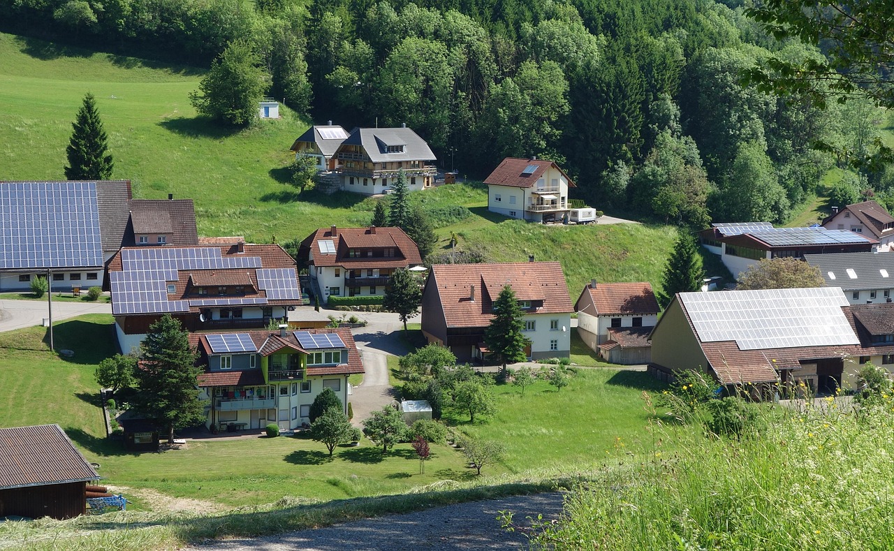 Village Landscape Photovoltaic - Free photo on Pixabay - Pixabay