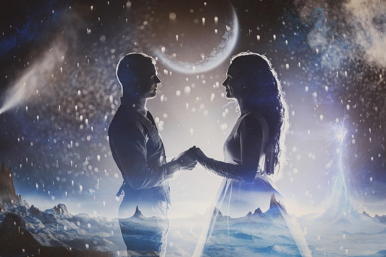 Couple Romantic Galaxy - Free photo on Pixabay