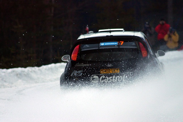 Rally Car Snow - Free photo on Pixabay