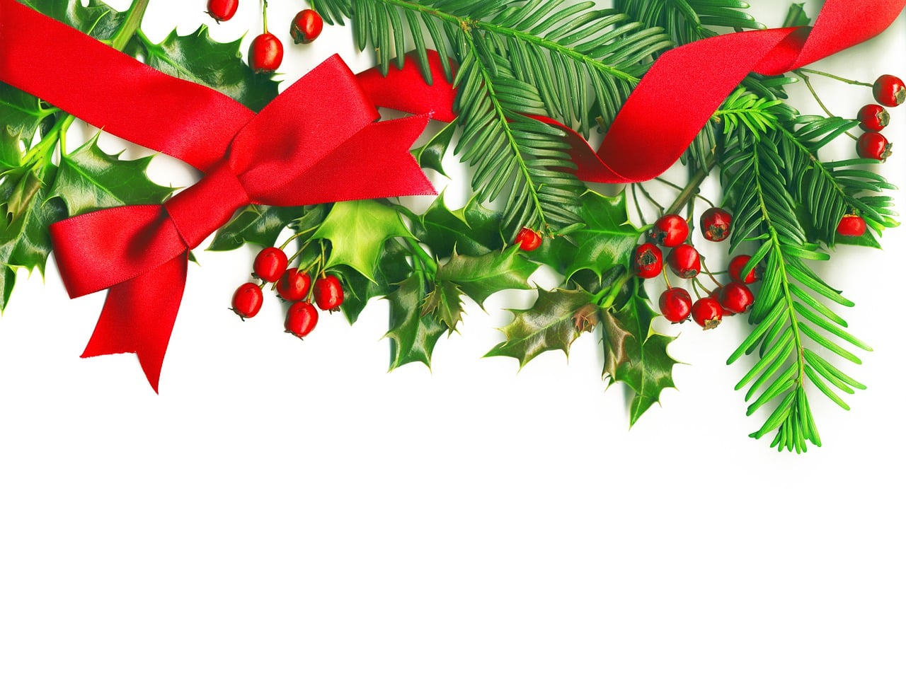 Download Holly, Ribbons, Border. Royalty-Free Stock Illustration Image ...