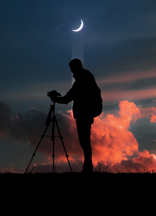 Photographer Moon Night - Free photo on Pixabay