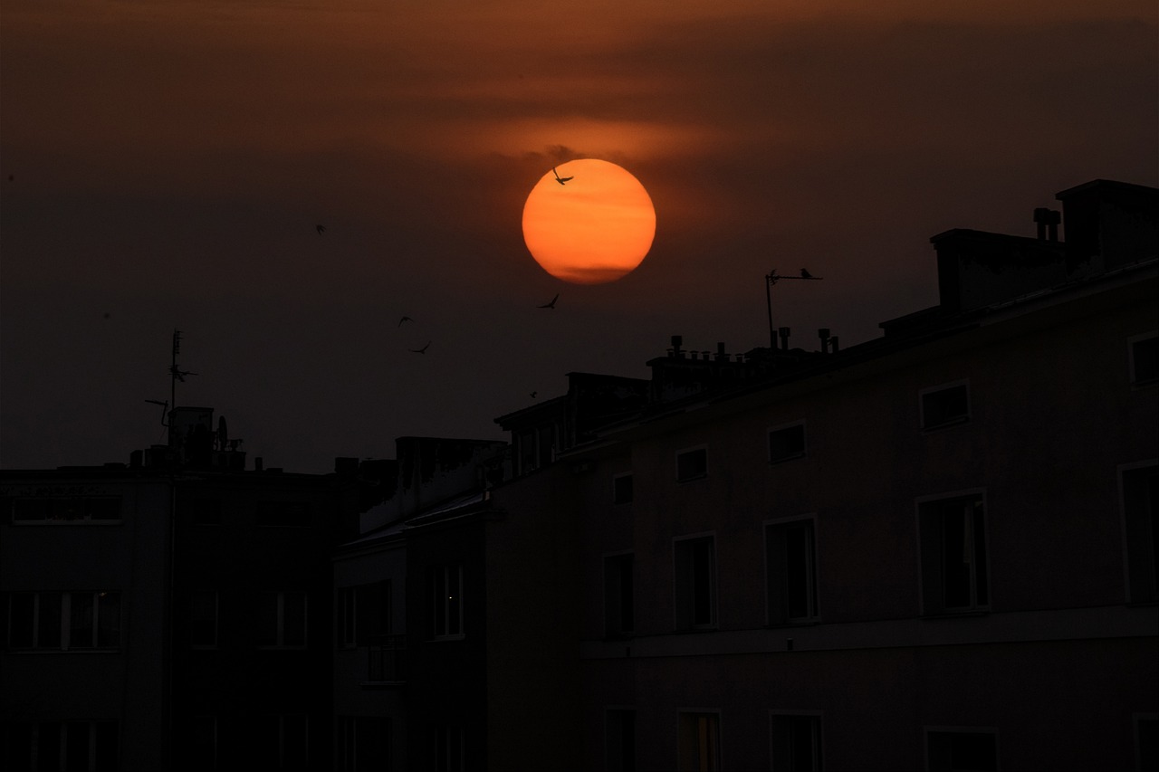 Sonnenuntergang Stadt Dorf - Kostenloses Foto auf Pixabay - Pixabay