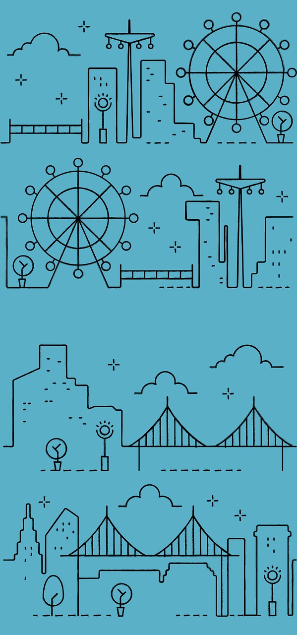 Download Amusement Park Theme Park Blue Wallpaper Royalty Free Stock