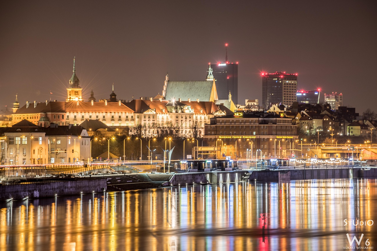 Varsovia Por La Noche Luz - Foto gratis en Pixabay - Pixabay