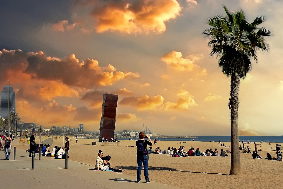 Plaja Barceloneta Costa Apus De - Fotografie gratuită pe Pixabay - Pixabay