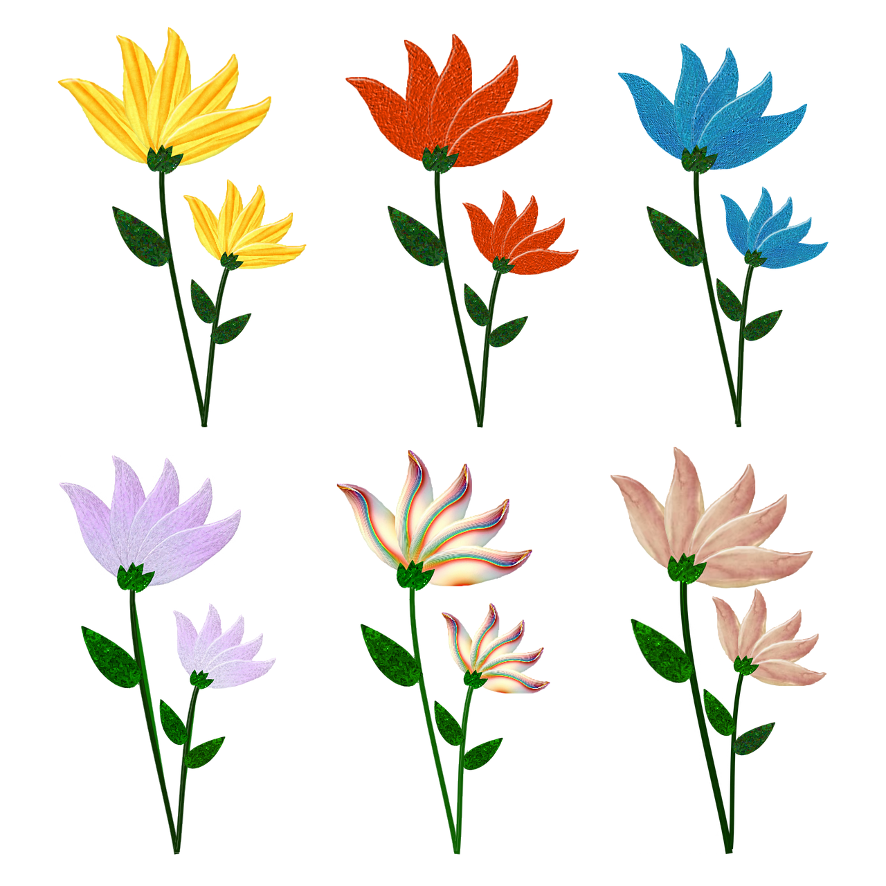 Plus de 100 illustrations gratuites de Fleurs Colorées et de Fleurs ...