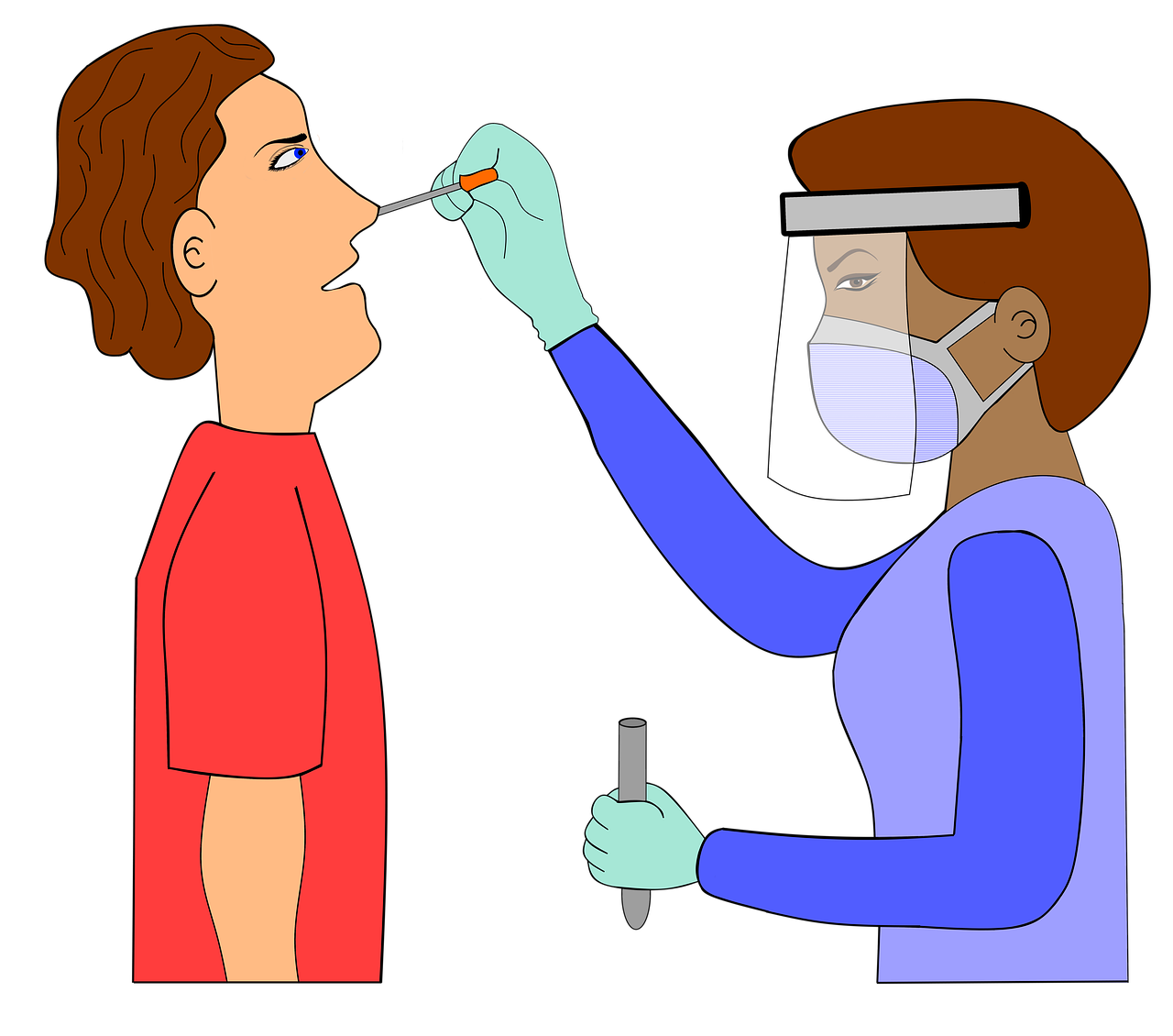 Download Corona, Covid-19, Swab Test. Royalty-Free Stock Illustration ...