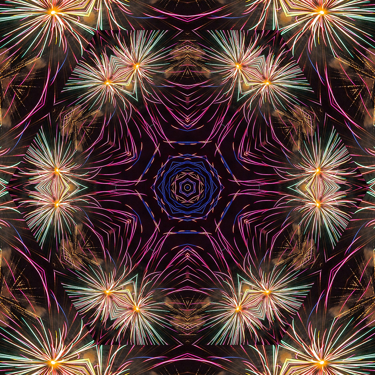 Download Abstract Kaleidoscope Colored Royalty-Free Stock Illustration ...