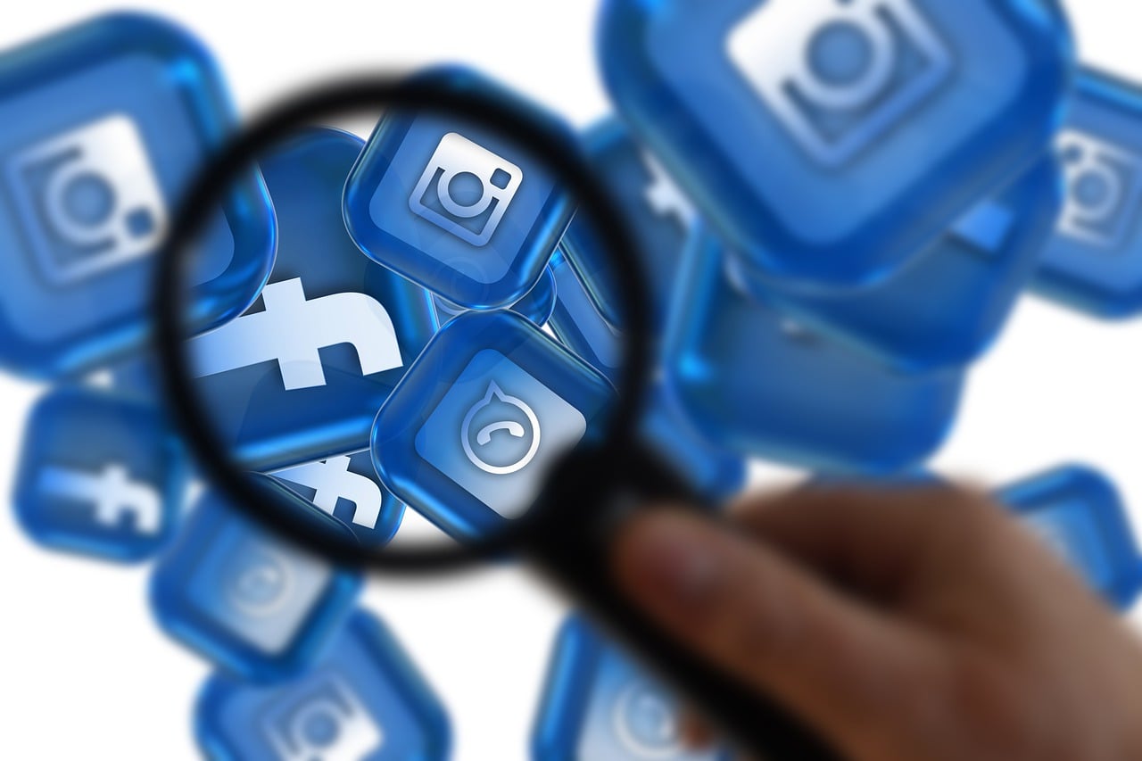 Download Social Media, Magnifying Glass, Investigation. Royalty-Free ...