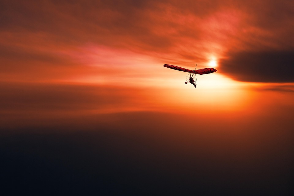 Sunset Sky Hang Gliding - Free photo on Pixabay