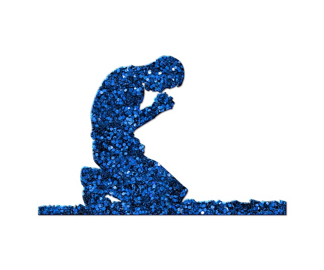 Download Blue Glitter, Man, Praying. Royalty-Free Stock Illustration ...