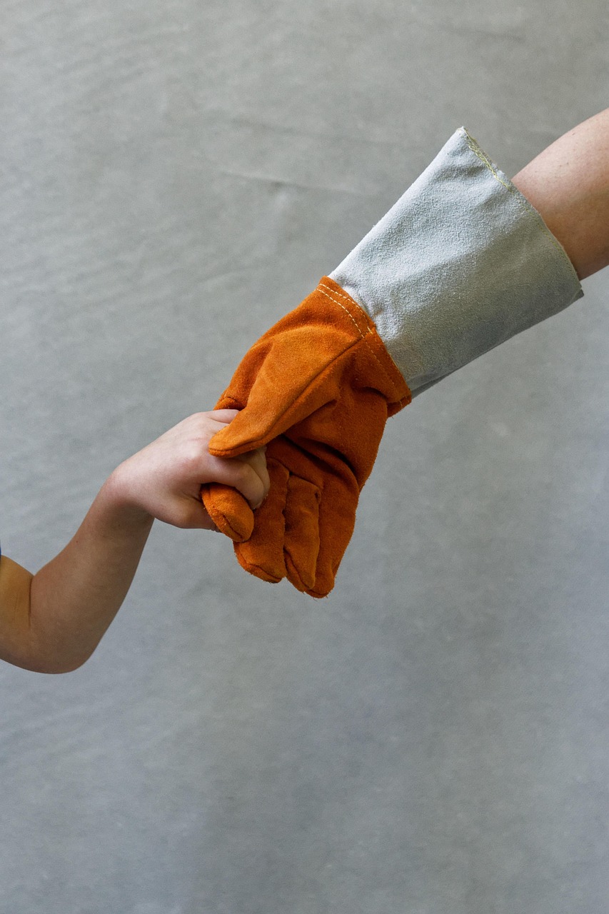 Glove Holding Hands Kid - Free photo on Pixabay