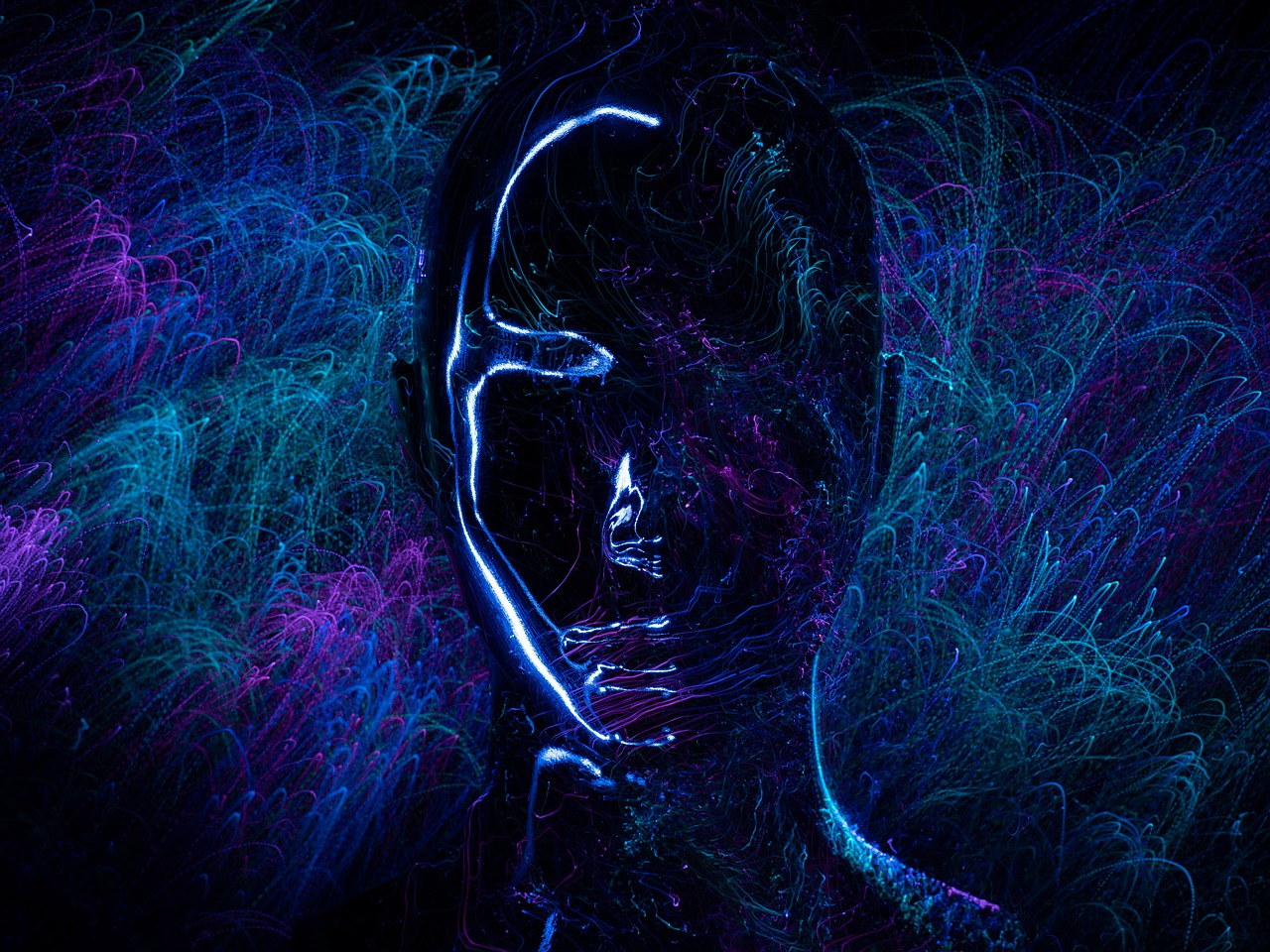 Download Abstract, Face, Light Painting. Royalty-Free Stock ...