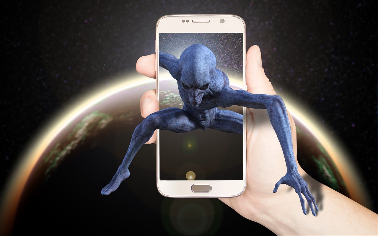 Download Alien, Creature, Smartphone. Royalty-Free Stock Illustration ...