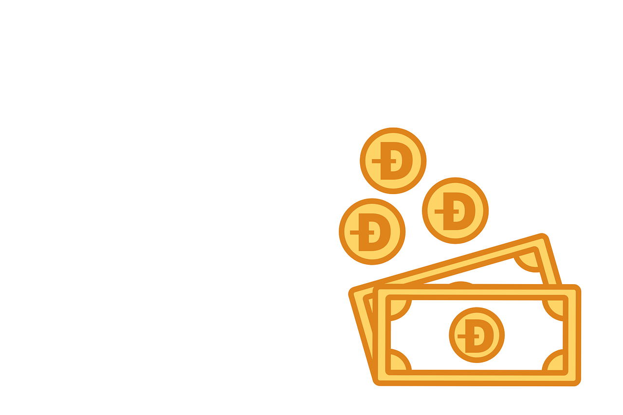 Download Dogecoin Paper Money Bill Royalty-Free Stock Illustration ...
