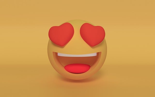 Emoji Hjerter Stock Foto Af Emoji, Humørikon, Ansigt | Colourbox