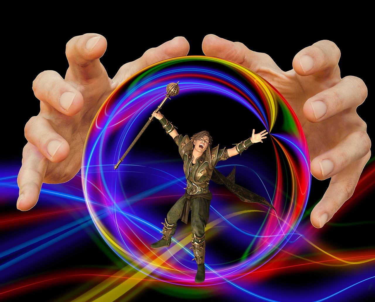Download Crystal Ball, Captivity, Man. Royalty-Free Stock Illustration ...