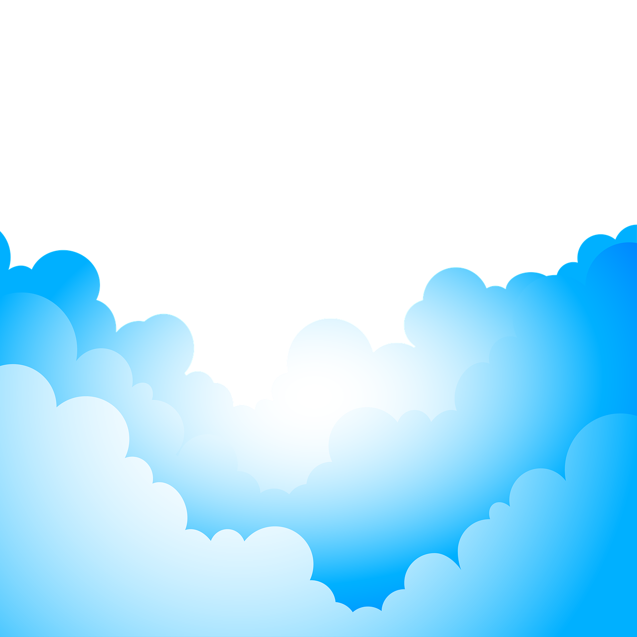 Blue Sky With Clouds Horizon