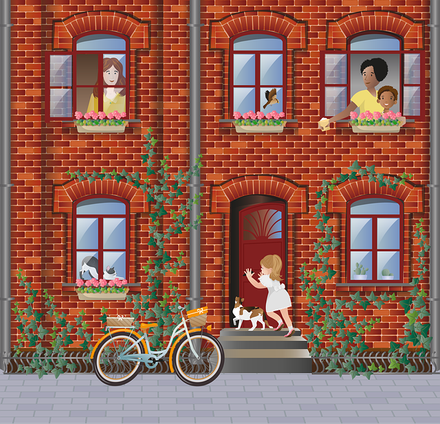 Download Apartment, Women, Neighbours. Royalty-Free Vector Graphic ...