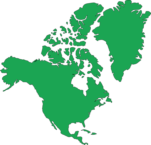 Blank North America Map With States Hd Png Download Transparent Png