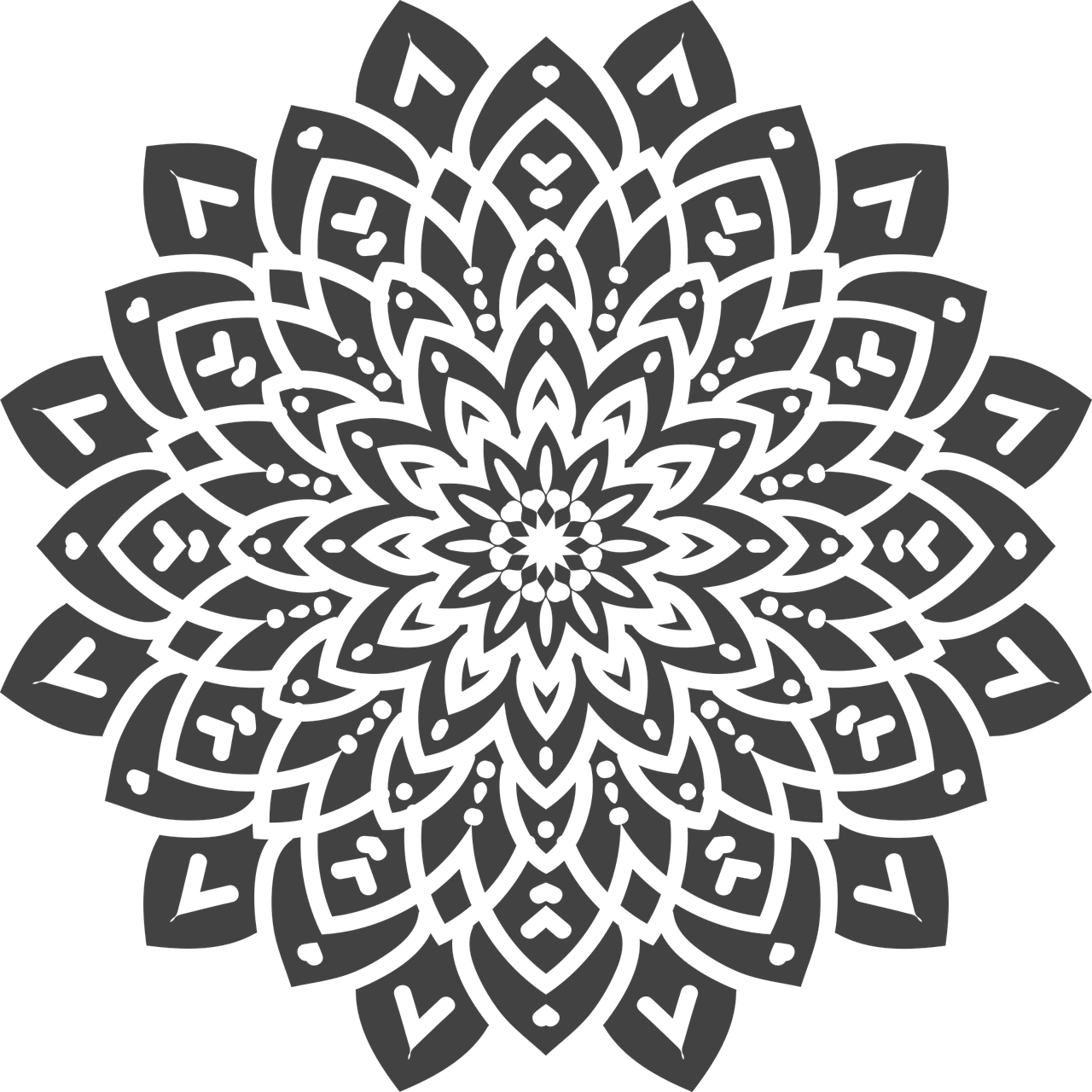 Mandala Bunga Desain - Gambar vektor gratis di Pixabay - Pixabay